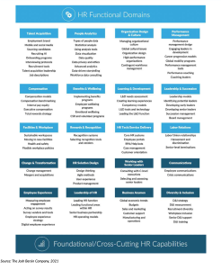 Global HR Capability Framework – HR Lead